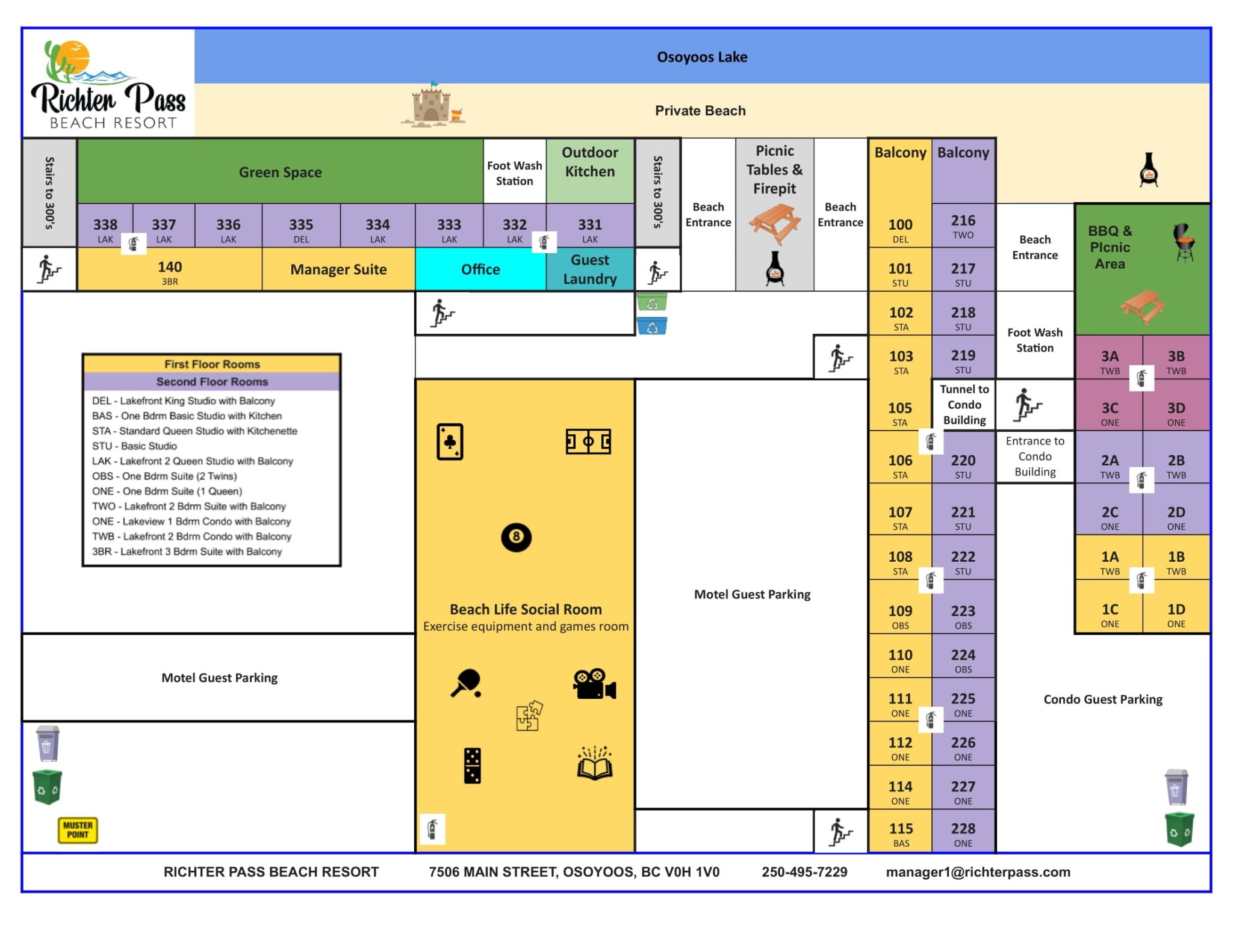 Motel Map - RICHTER PASS